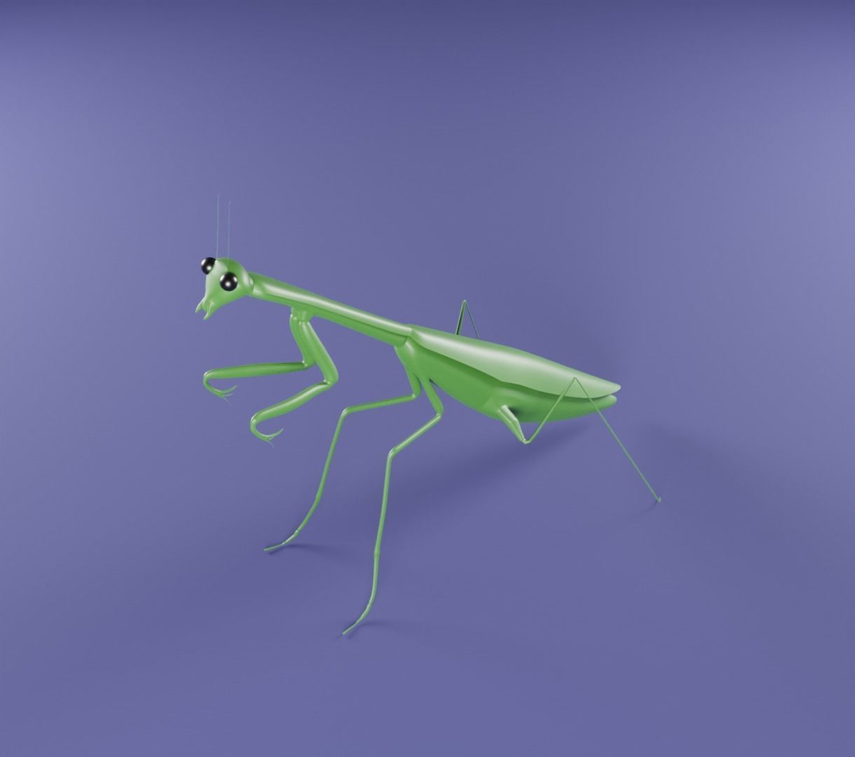 3D model Mantis low poly 3D model for 3D print VR / AR / low-poly | CGTrader
