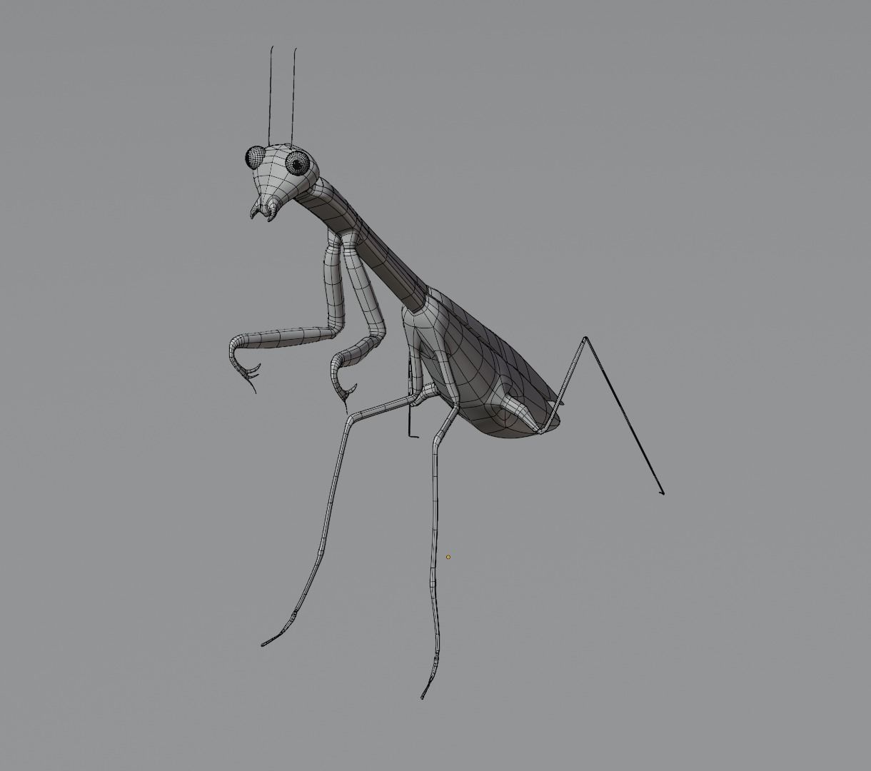 3D model Mantis low poly 3D model for 3D print VR / AR / low-poly ...