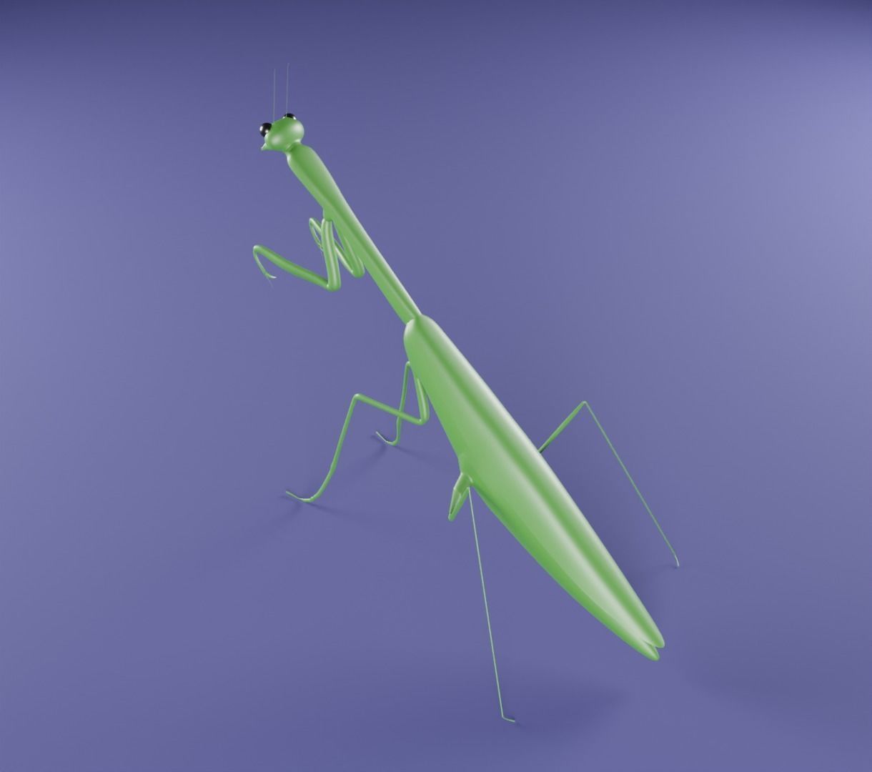 3D model Mantis low poly 3D model for 3D print VR / AR / low-poly | CGTrader
