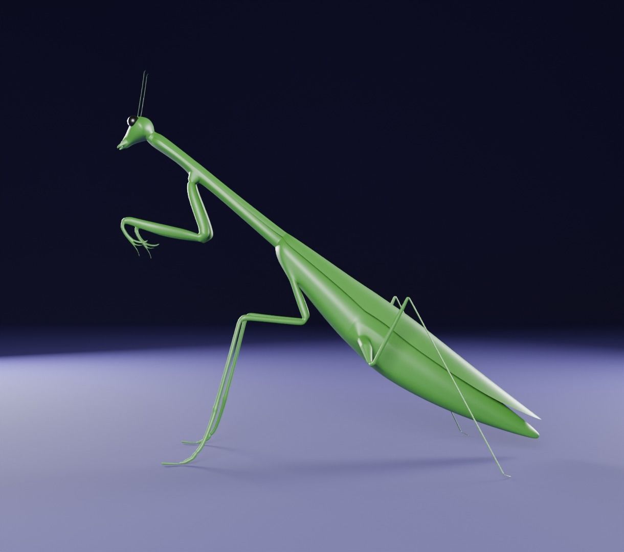 3D model Mantis low poly 3D model for 3D print VR / AR / low-poly ...