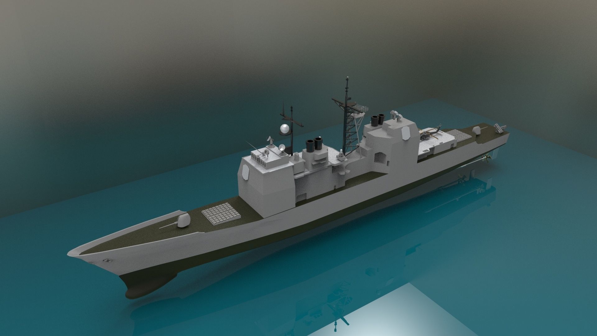 Ticonderoga class Guided Missile Cruisers 3D model | CGTrader