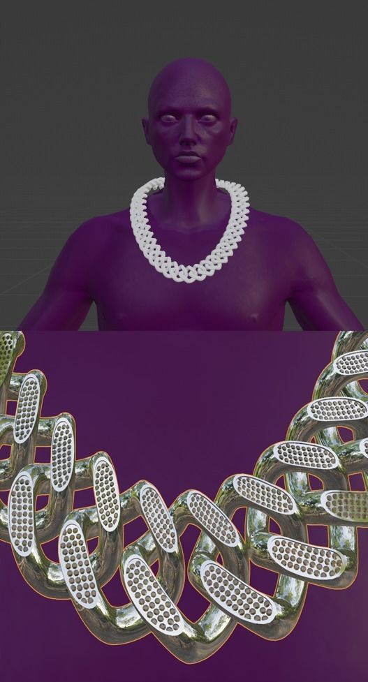 FiveM Long Shaped Cuban Chain 3D model | CGTrader