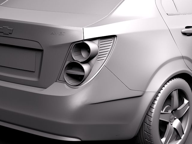 Chevrolet Aveo Sonic Sedan 2012 3D Model 3D model | CGTrader