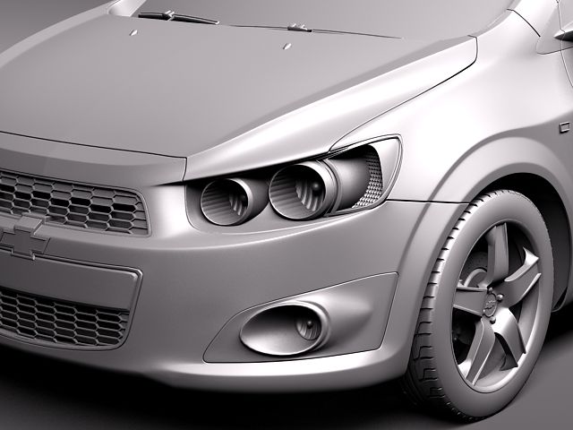 Chevrolet Aveo Sonic Sedan 2012 3D Model 3D model | CGTrader