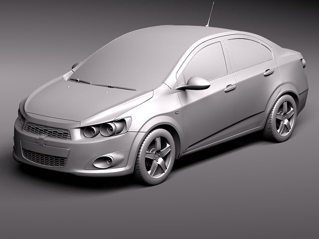 Chevrolet Aveo Sonic Sedan 2012 3D Model 3D model | CGTrader