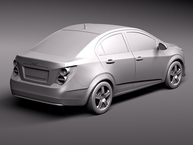 Chevrolet Aveo Sonic Sedan 2012 3D Model 3D model | CGTrader