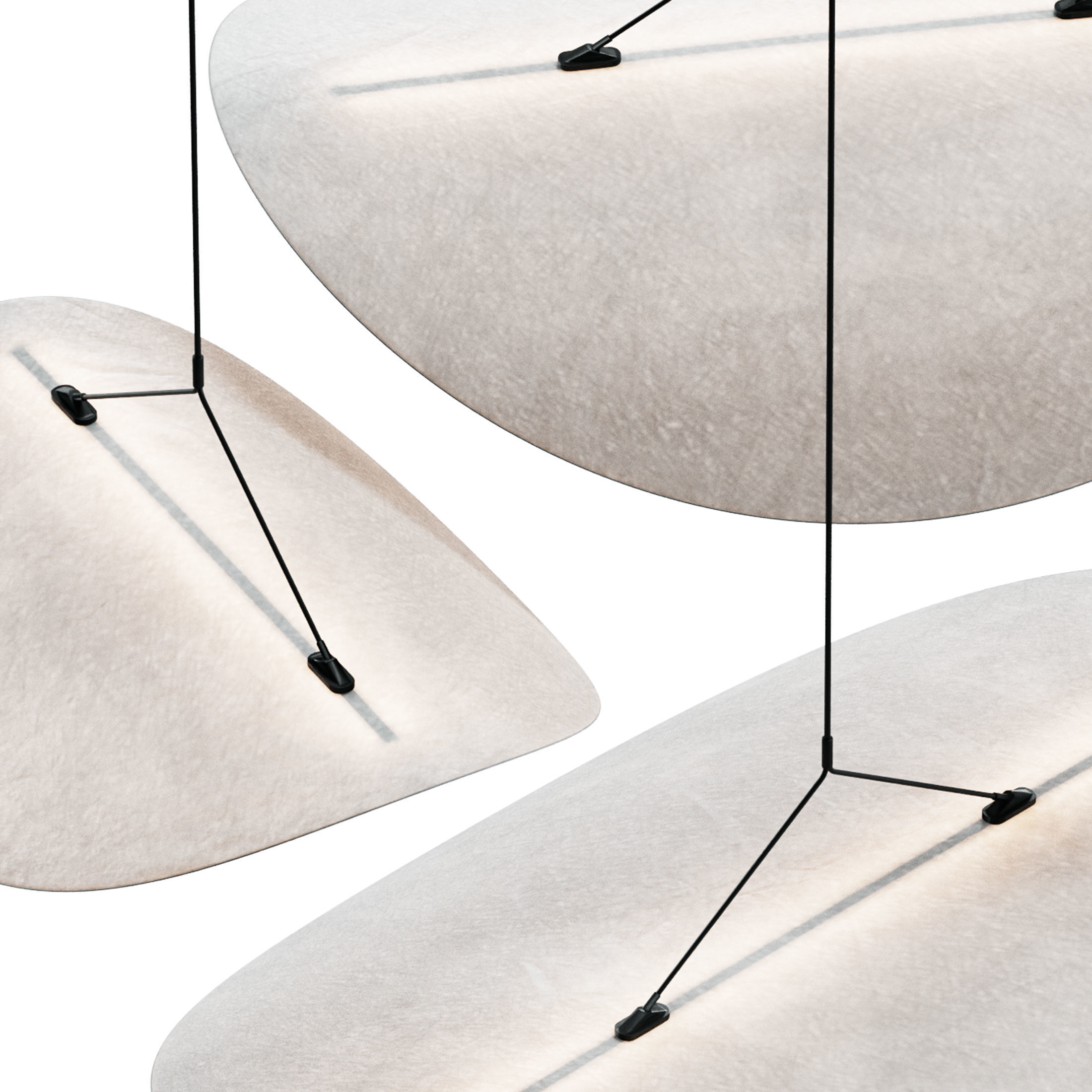 Tense Pendant Lamp D 70 - 90 - 120 cm 3D model | CGTrader