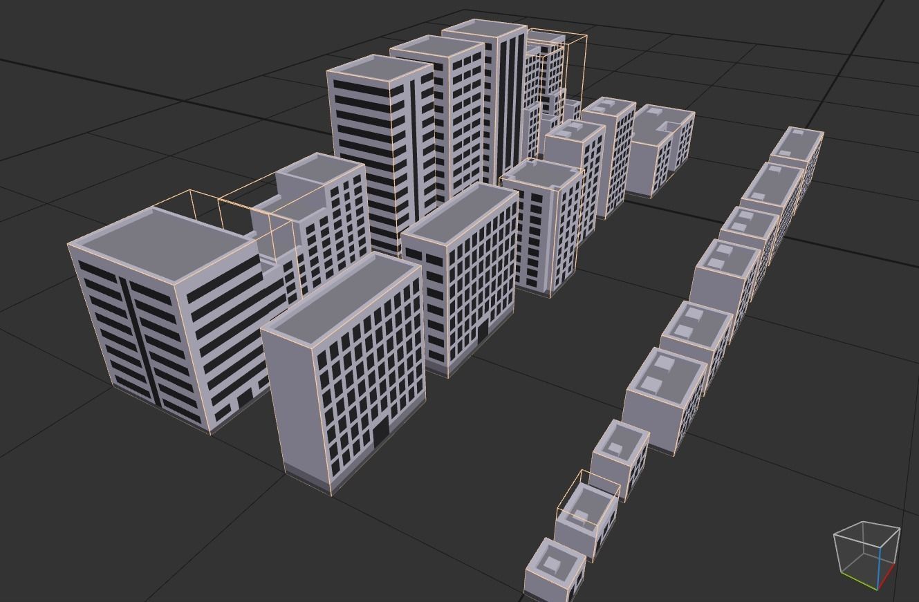 3D model Voxel City Building Bundle VR / AR / low-poly | CGTrader