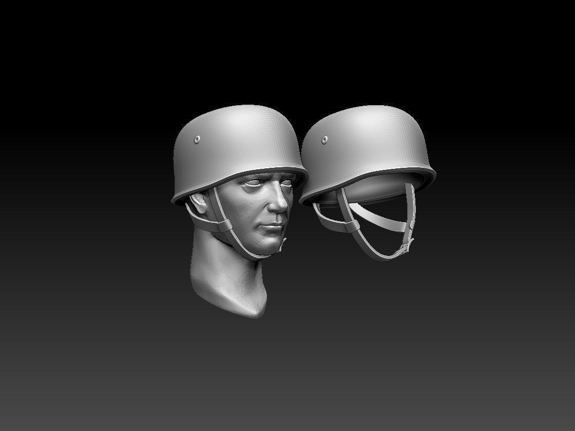 helmet paratrooper 3D model 3D printable | CGTrader