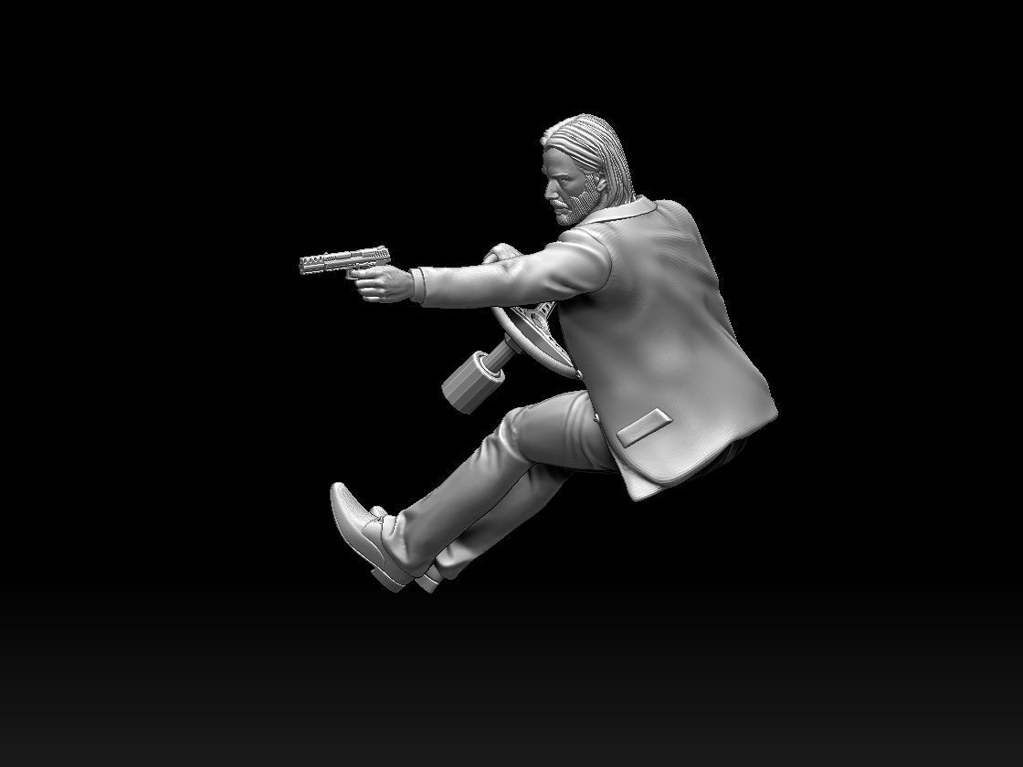 John Wick 3D model 3D printable | CGTrader