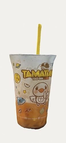 3D model Toa bin orange ice drink soda thee VR / AR / low-poly | CGTrader