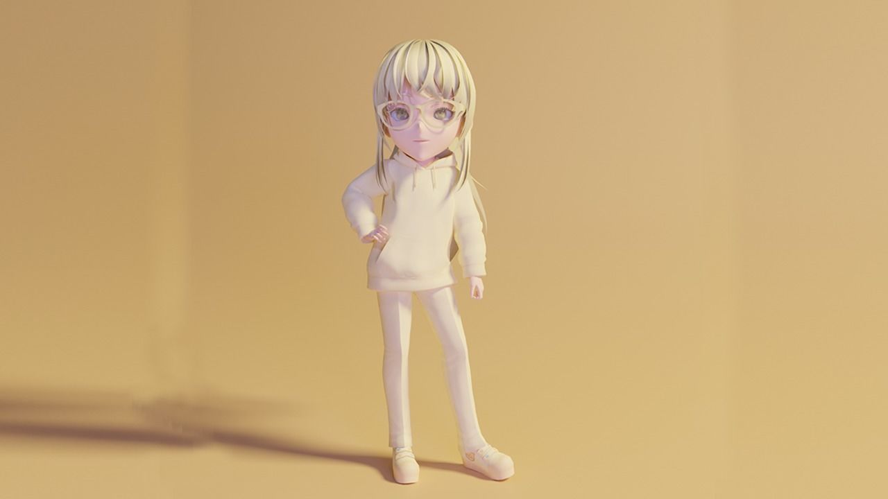 3D model VrChat Avatar Rex Girl V1 VR / AR / low-poly | CGTrader