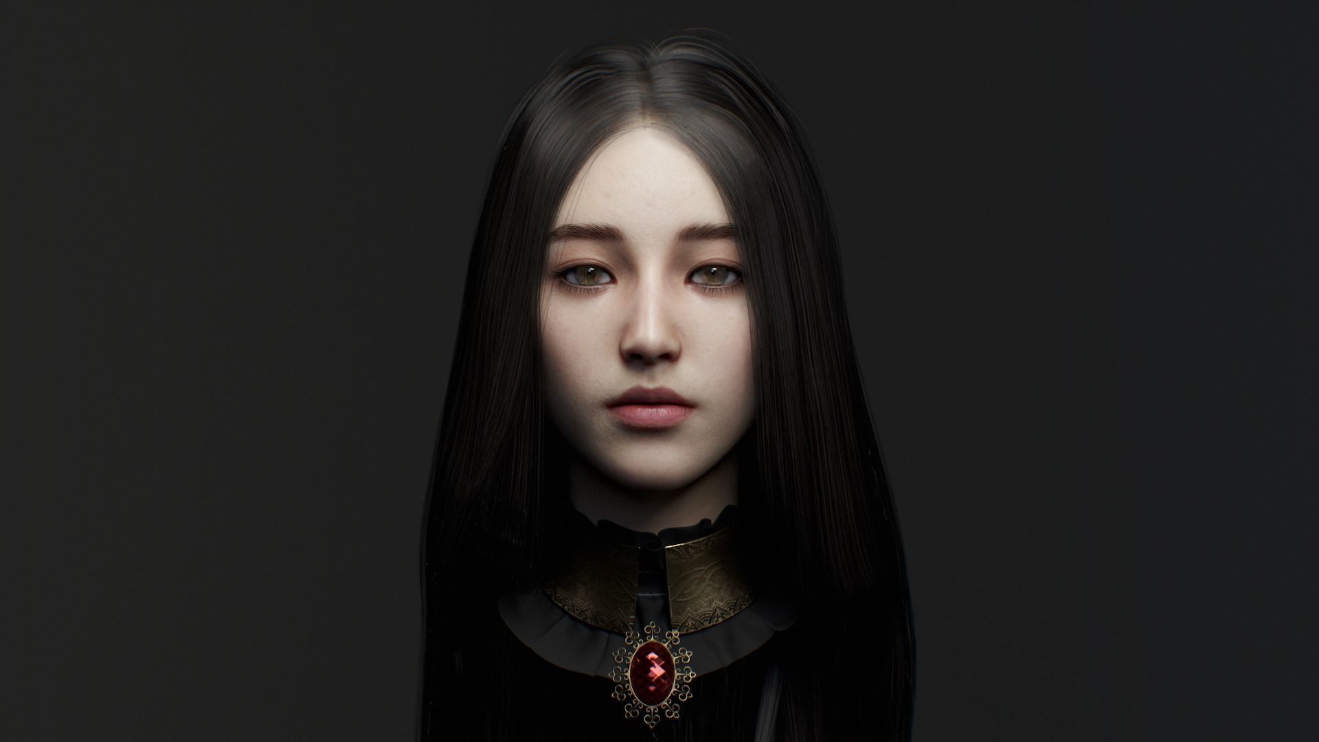 3D model Beautiful 3D Female Head and Bonus VR / AR / low-poly | CGTrader