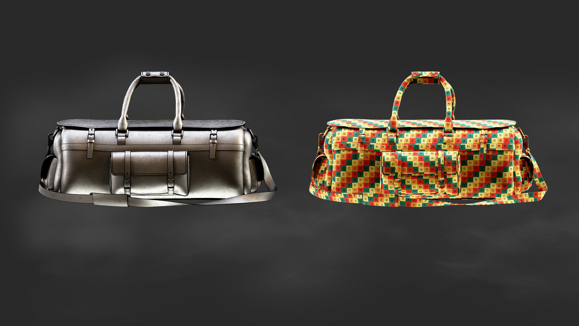 3 Leather Duffle Bag 3D model | CGTrader