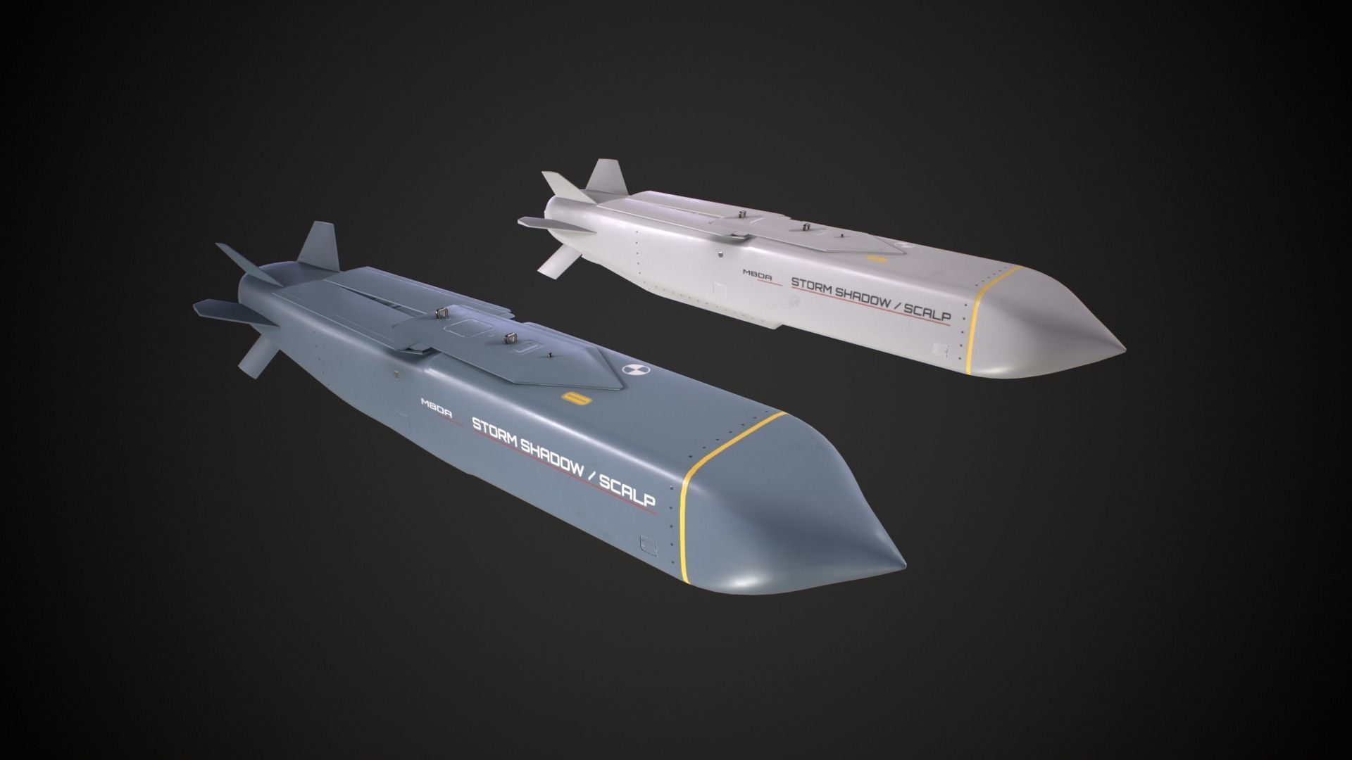 3D model Long-range air-launched cruise missile Storm Shadow SCALP EG ...