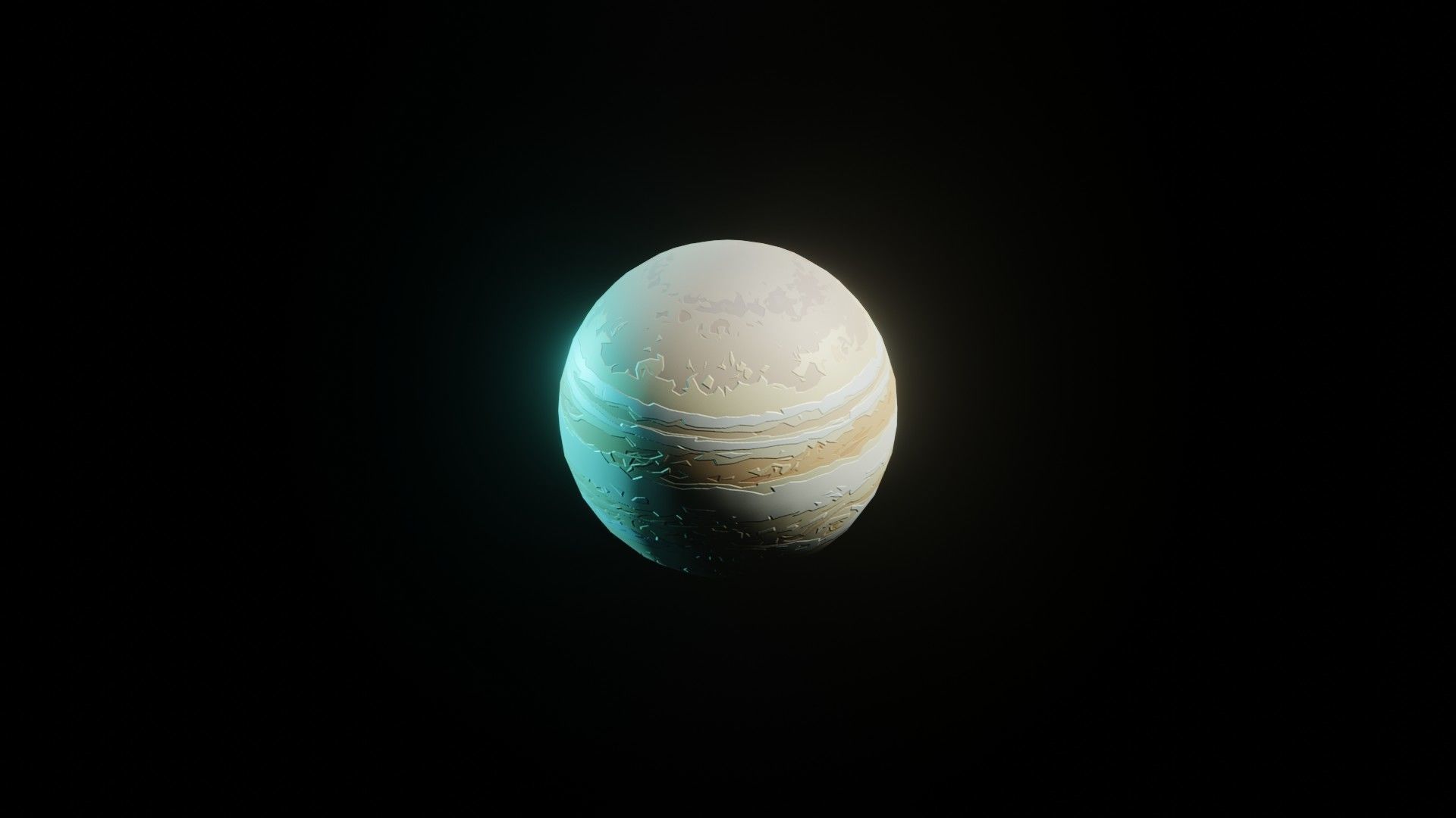 3D model Stylized Planet Jupiter 3D Model 2k 4k 8k Textures VR / AR ...