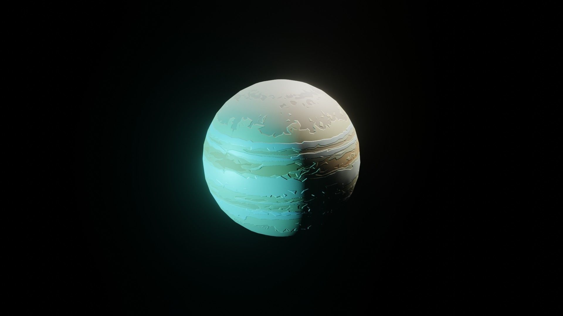 3D model Stylized Planet Jupiter 3D Model 2k 4k 8k Textures VR / AR ...
