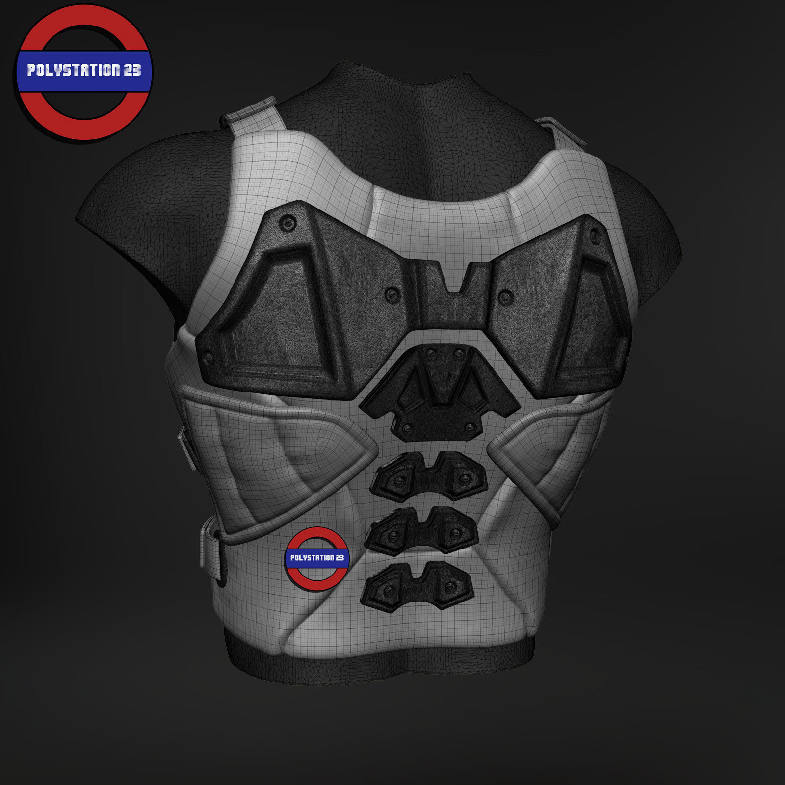 Sci fi character Torso armour v7 highpoly zbrush 3D model | CGTrader