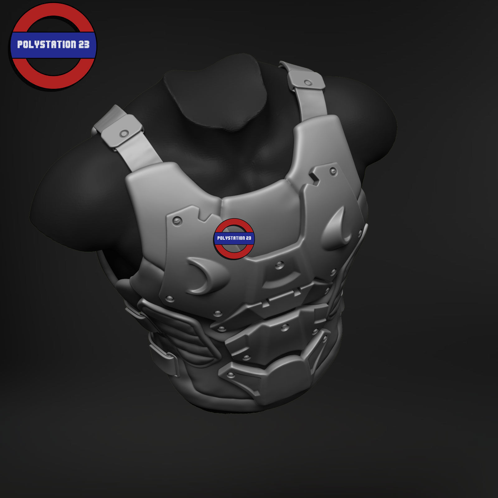 Sci fi character Torso armour v7 highpoly zbrush 3D model | CGTrader
