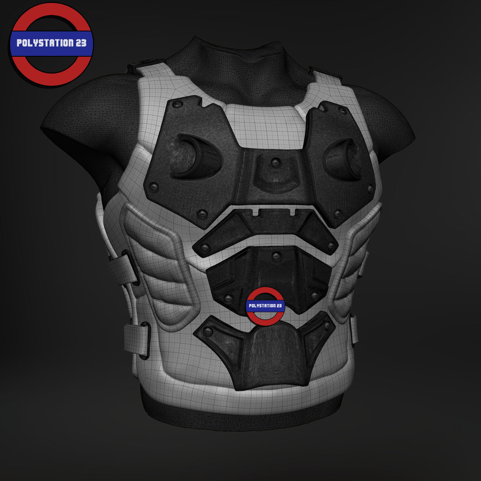 Sci fi character Torso armour v7 highpoly zbrush 3D model | CGTrader