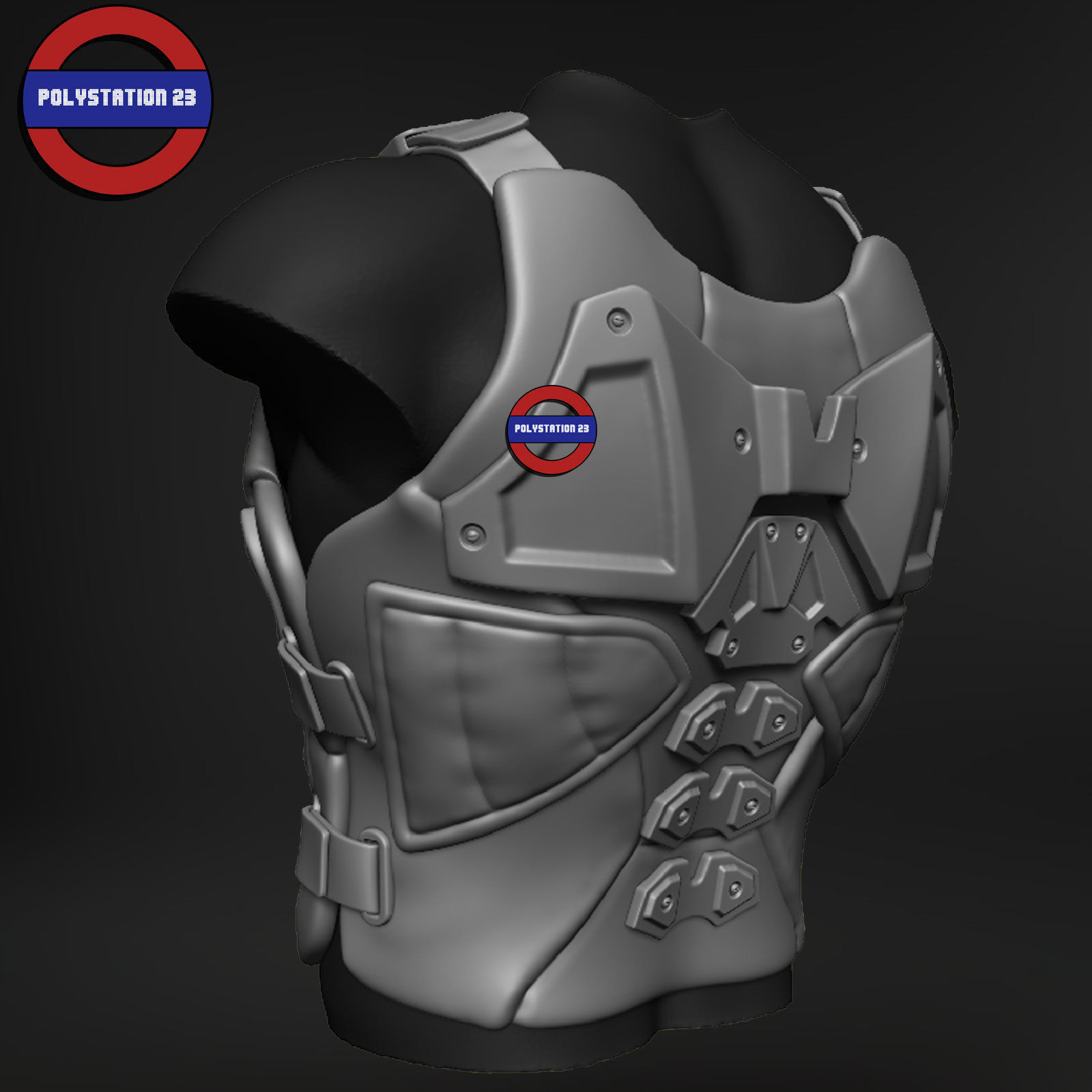 Sci fi character Torso armour v7 highpoly zbrush 3D model | CGTrader