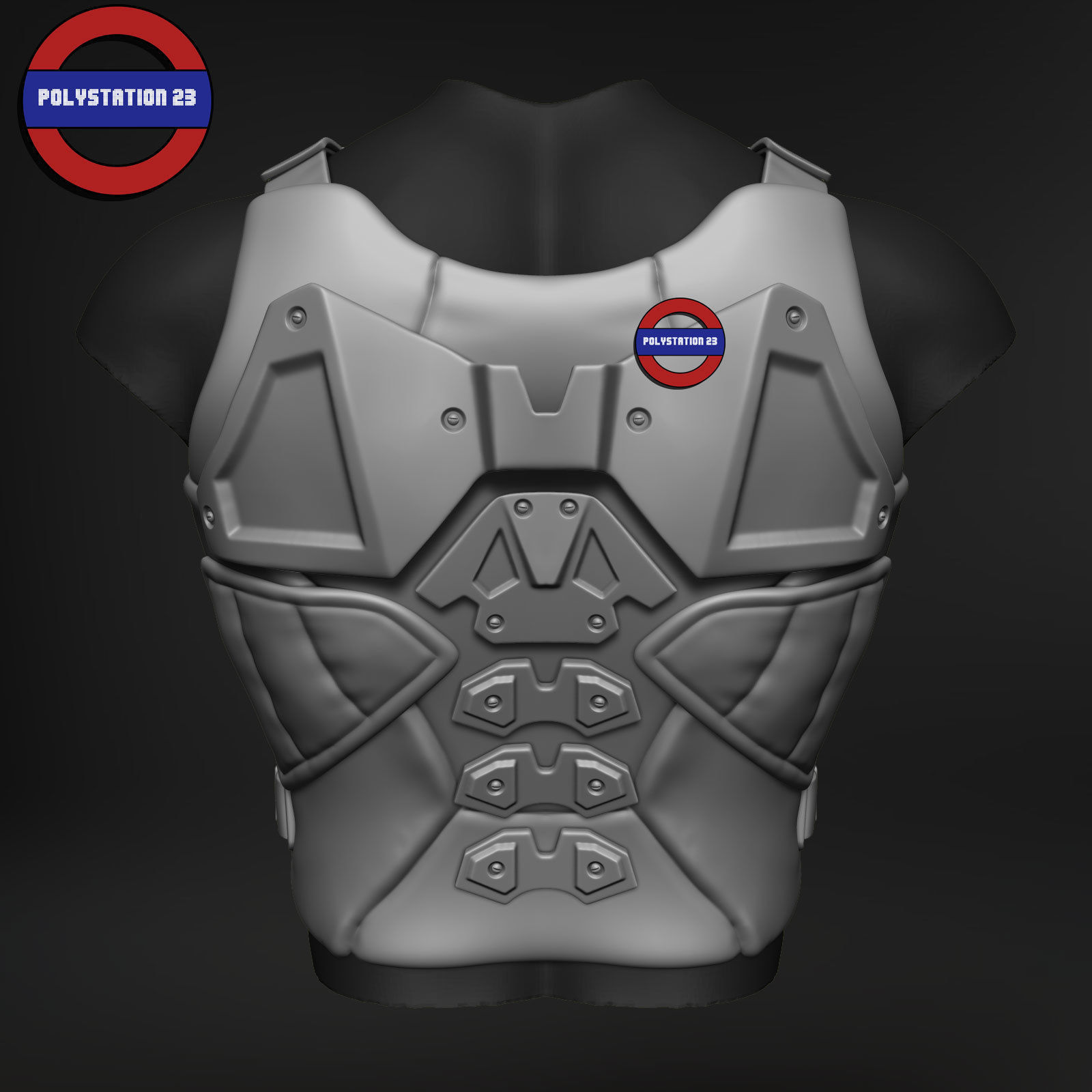 Sci fi character Torso armour v7 highpoly zbrush 3D model | CGTrader