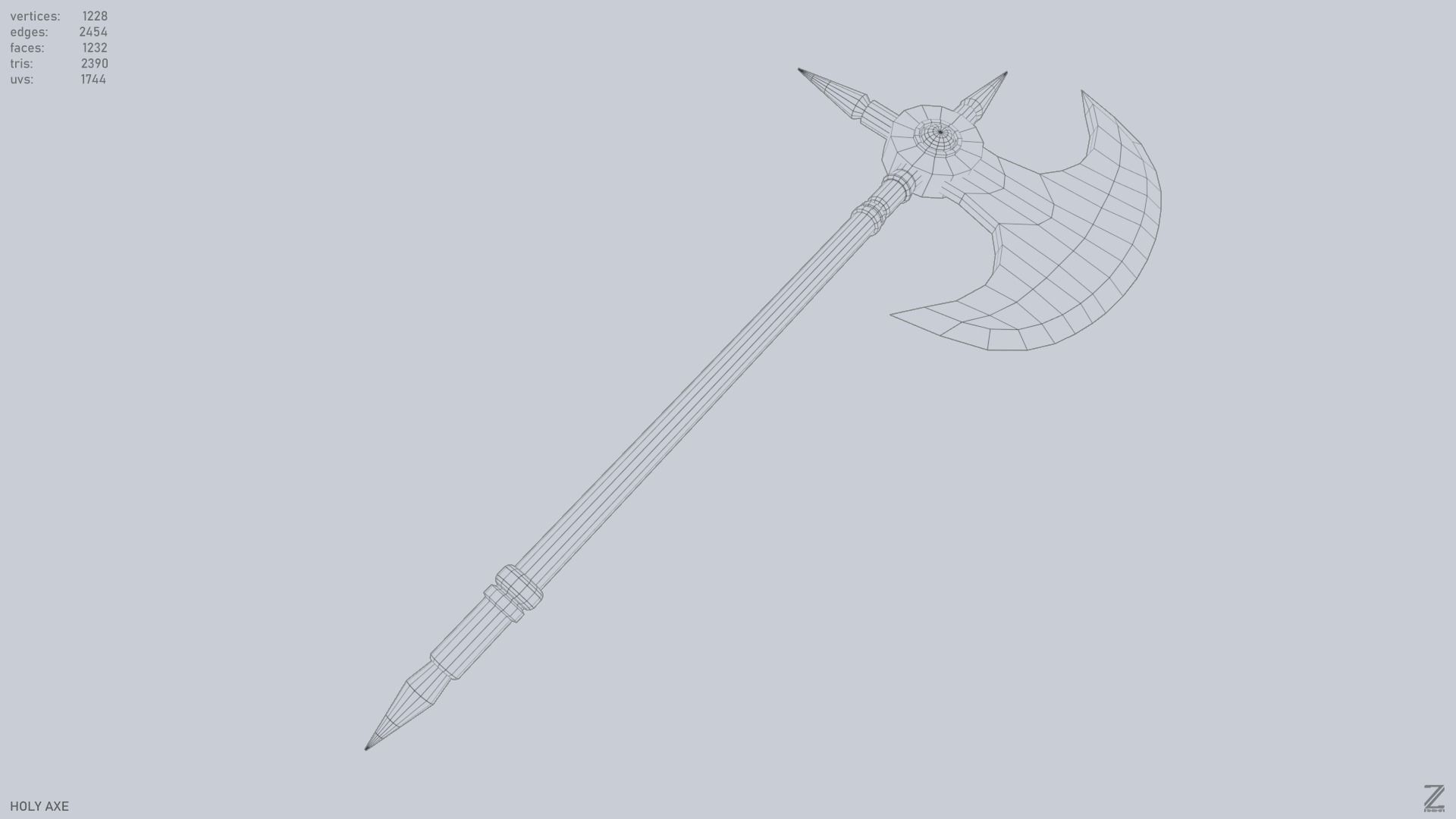 3D model Holy axe VR / AR / low-poly | CGTrader