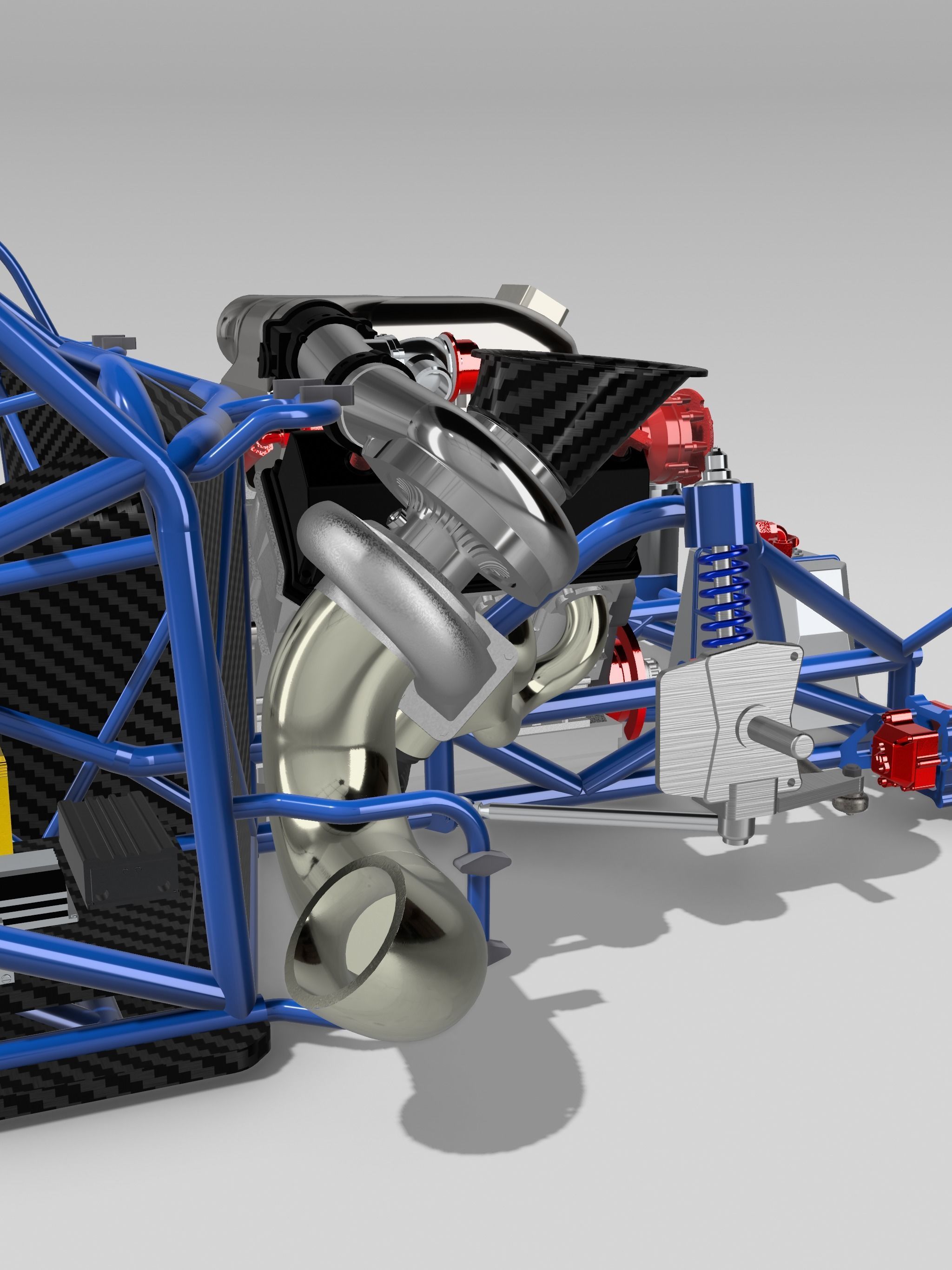 TWIN TURBO HEMI GEN 2 COMPLETE FOR PROMOD NOVA 3D model 3D printable ...