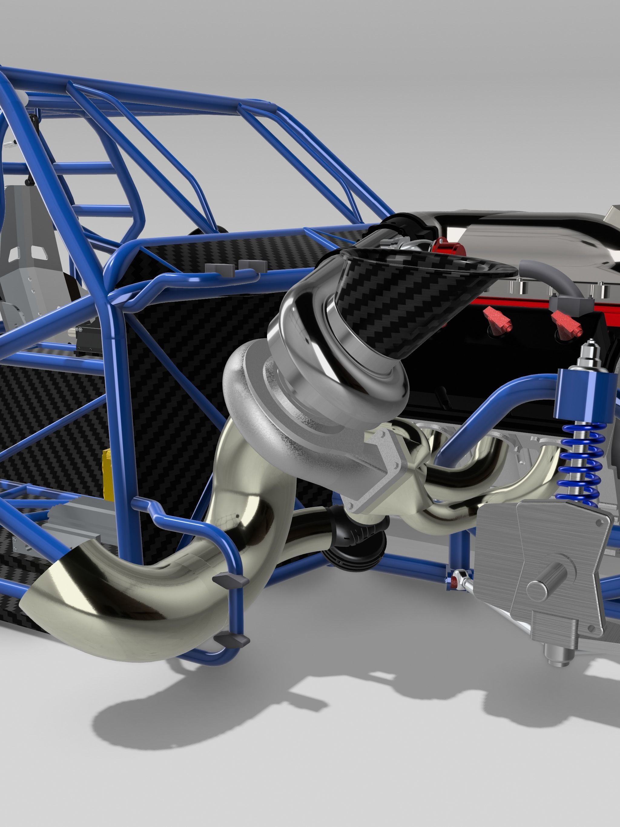 TWIN TURBO HEMI GEN 2 COMPLETE FOR PROMOD NOVA 3D model 3D printable ...