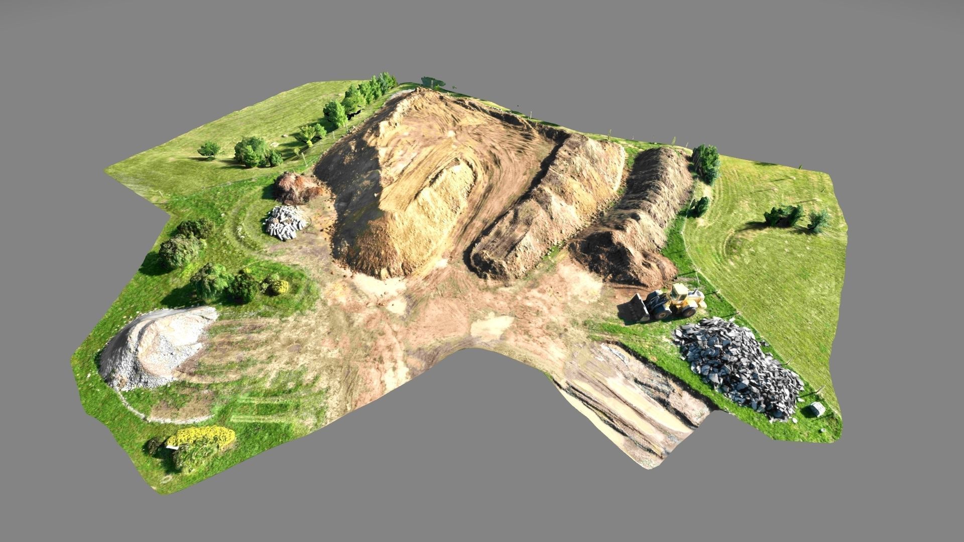 Vyskov construction site pile of soil free 3D model | CGTrader