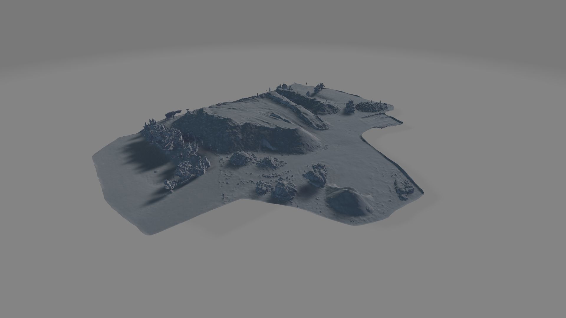 Vyskov construction site pile of soil free 3D model | CGTrader