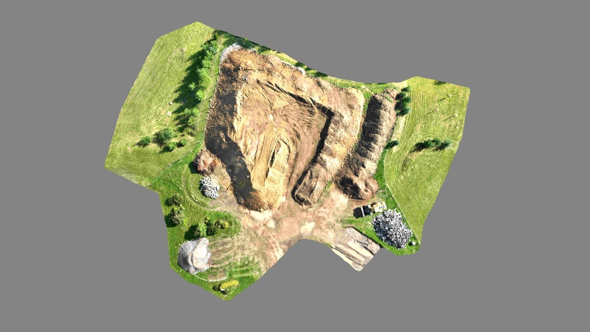 Vyskov construction site pile of soil free 3D model | CGTrader