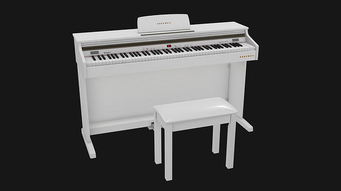 Kurzweil Keyboard KA130 White 3D model animated | CGTrader