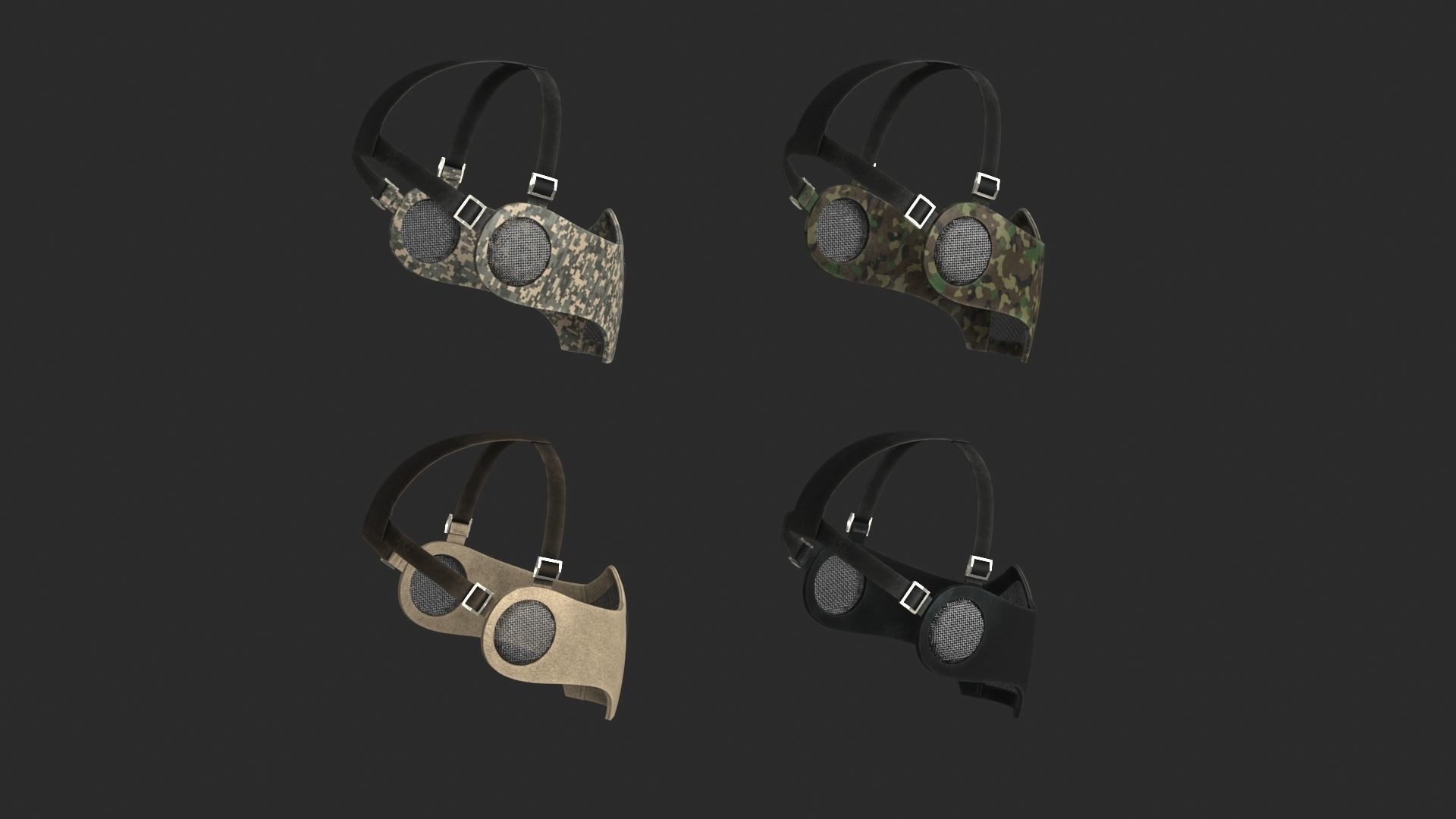 3D model Tactical Ear Protection Mask VR / AR / low-poly | CGTrader