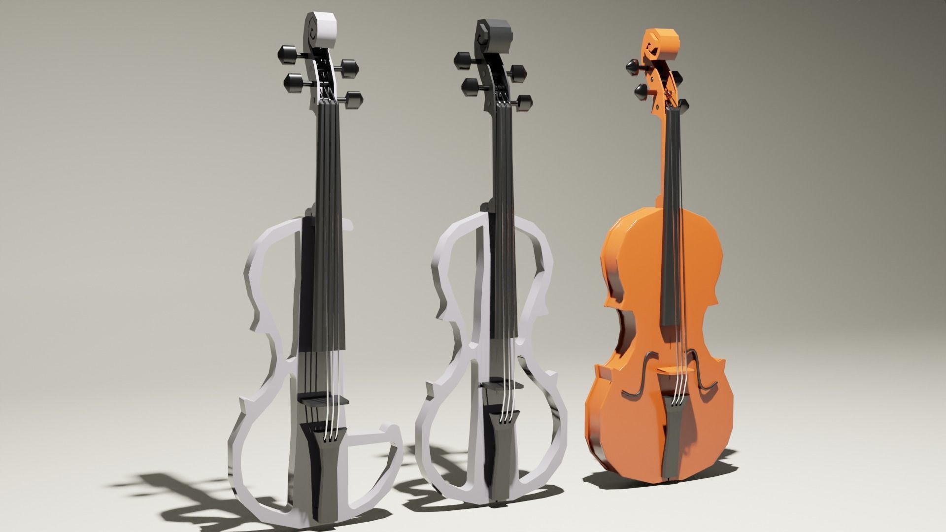 violin 3D model | CGTrader