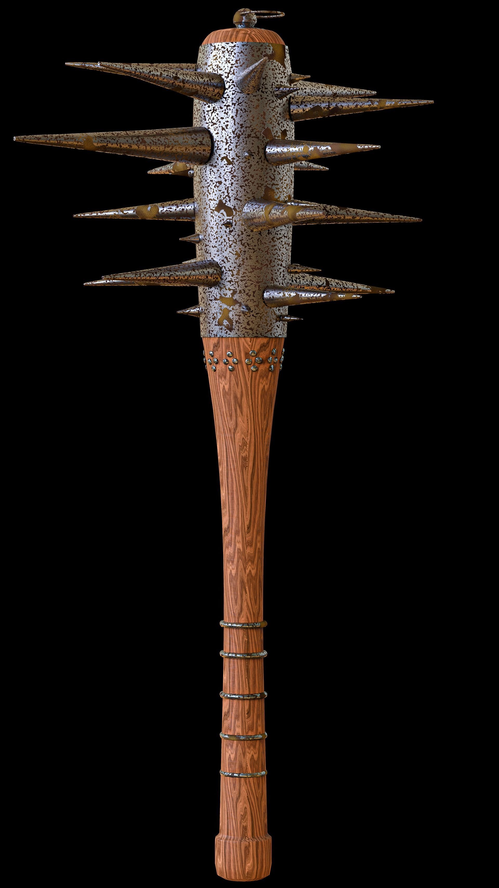 3D model 40 metal spikes IMM BRUSH and obj VR / AR / low-poly | CGTrader
