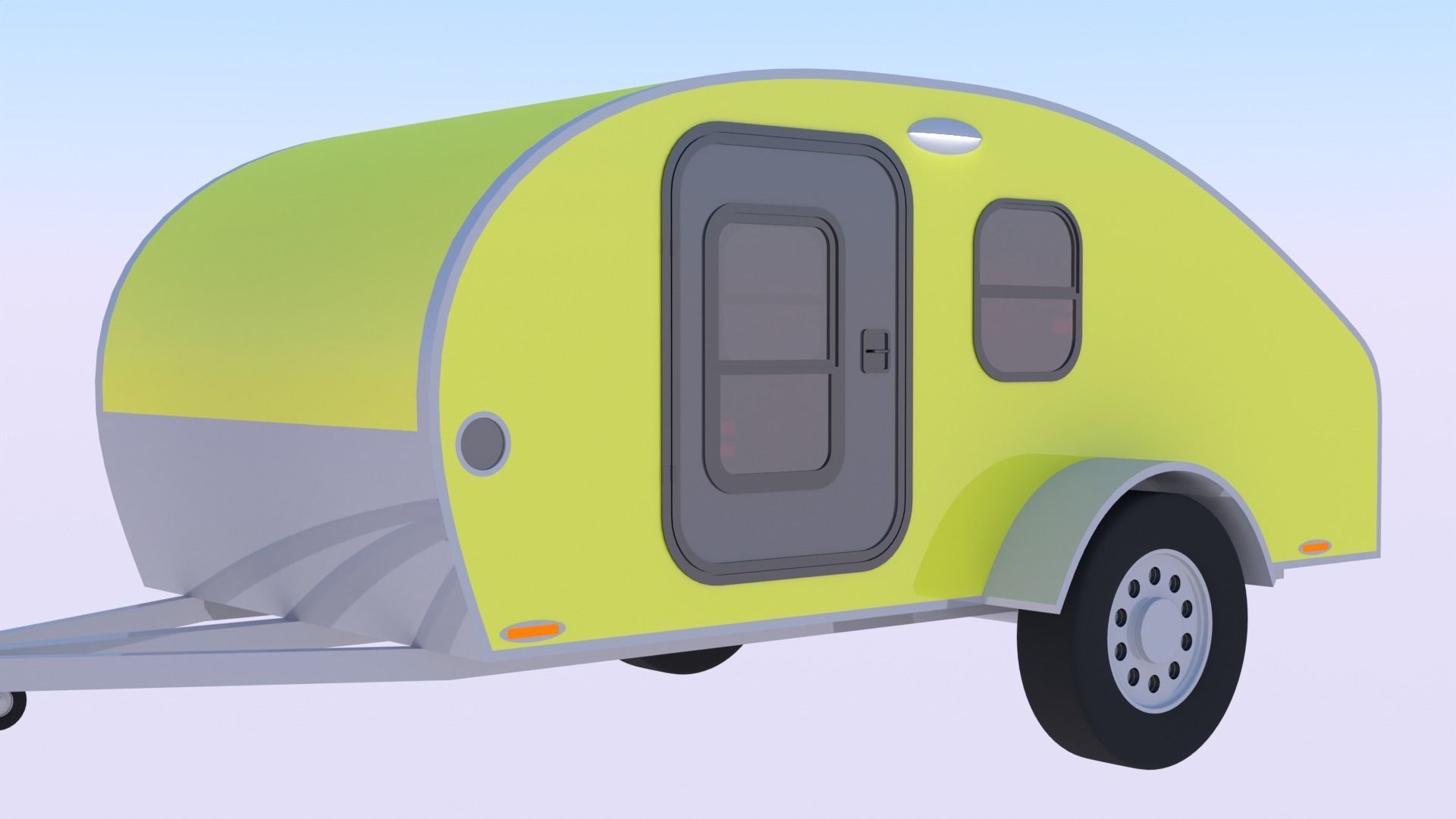 VW Multivan with caravan 3D model | CGTrader