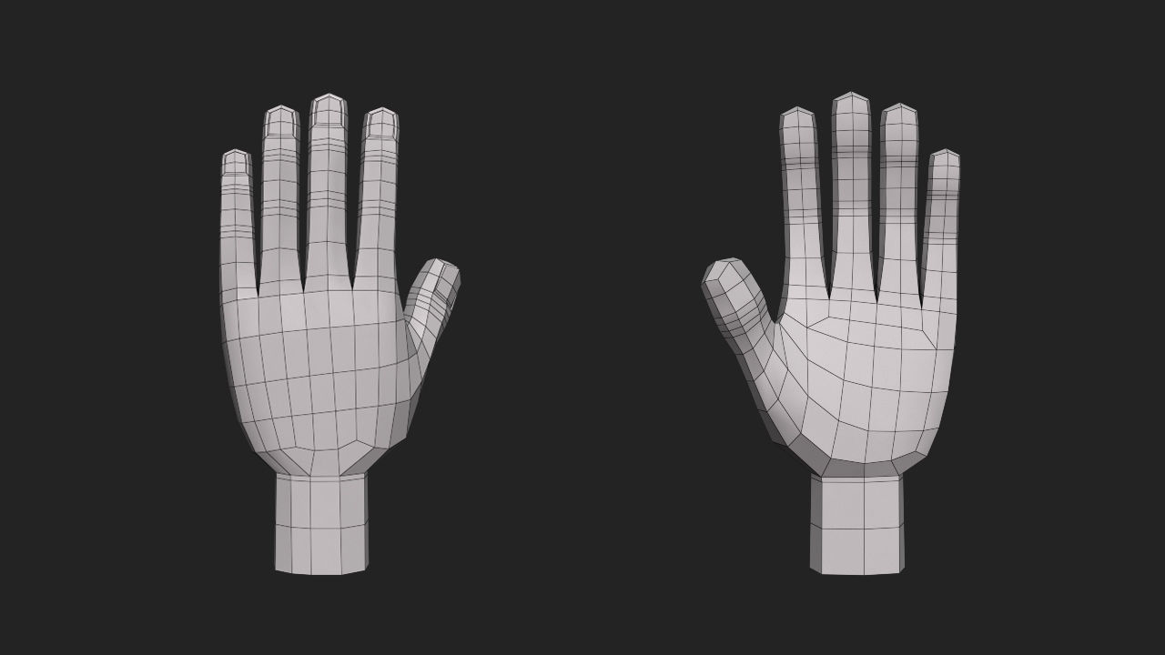 3D model Hand Human VR / AR / low-poly | CGTrader