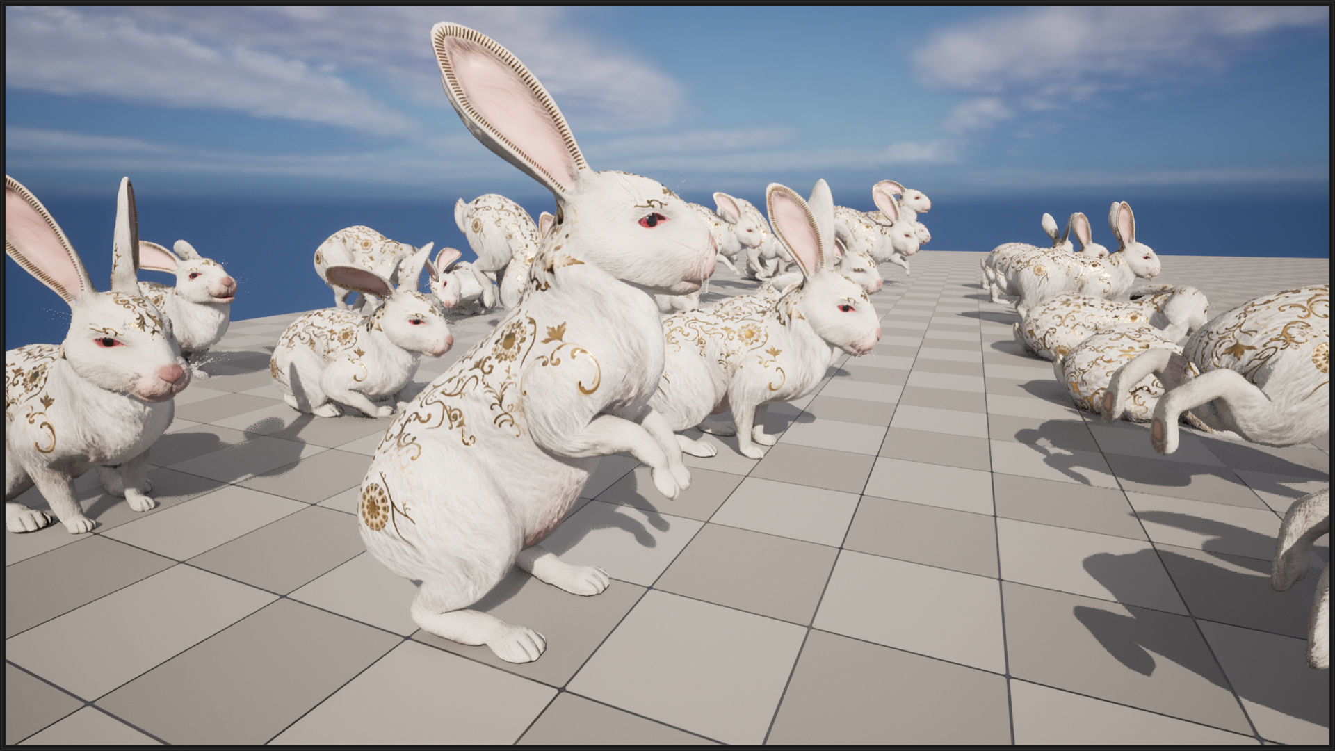 3D model Fantasy Golden Rabbit VR / AR / low-poly | CGTrader