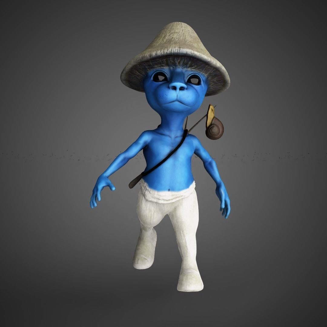 SMURF CAT 3D model 3D printable | CGTrader