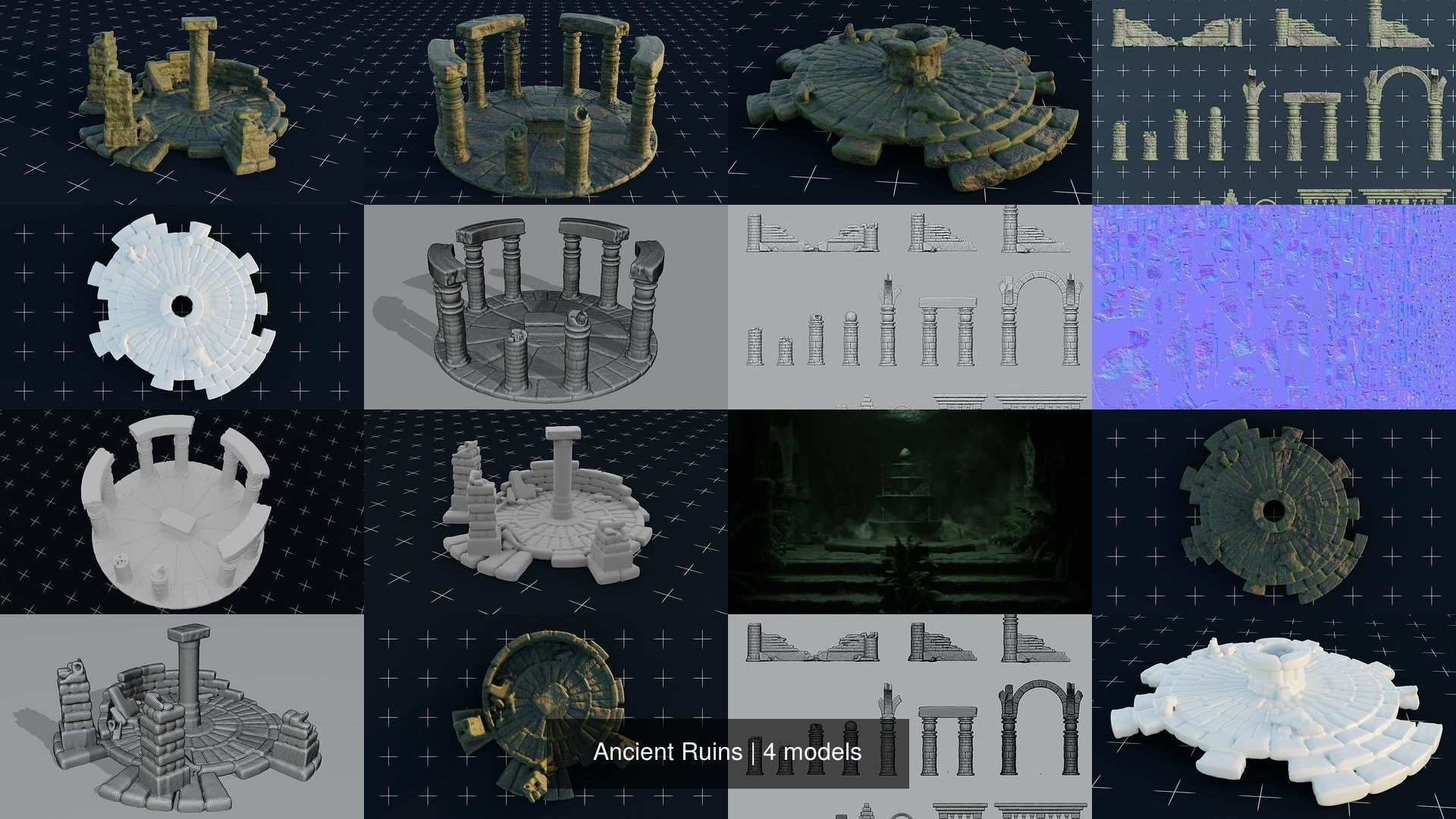 Ancient Ruins 3D Model Collection | CGTrader