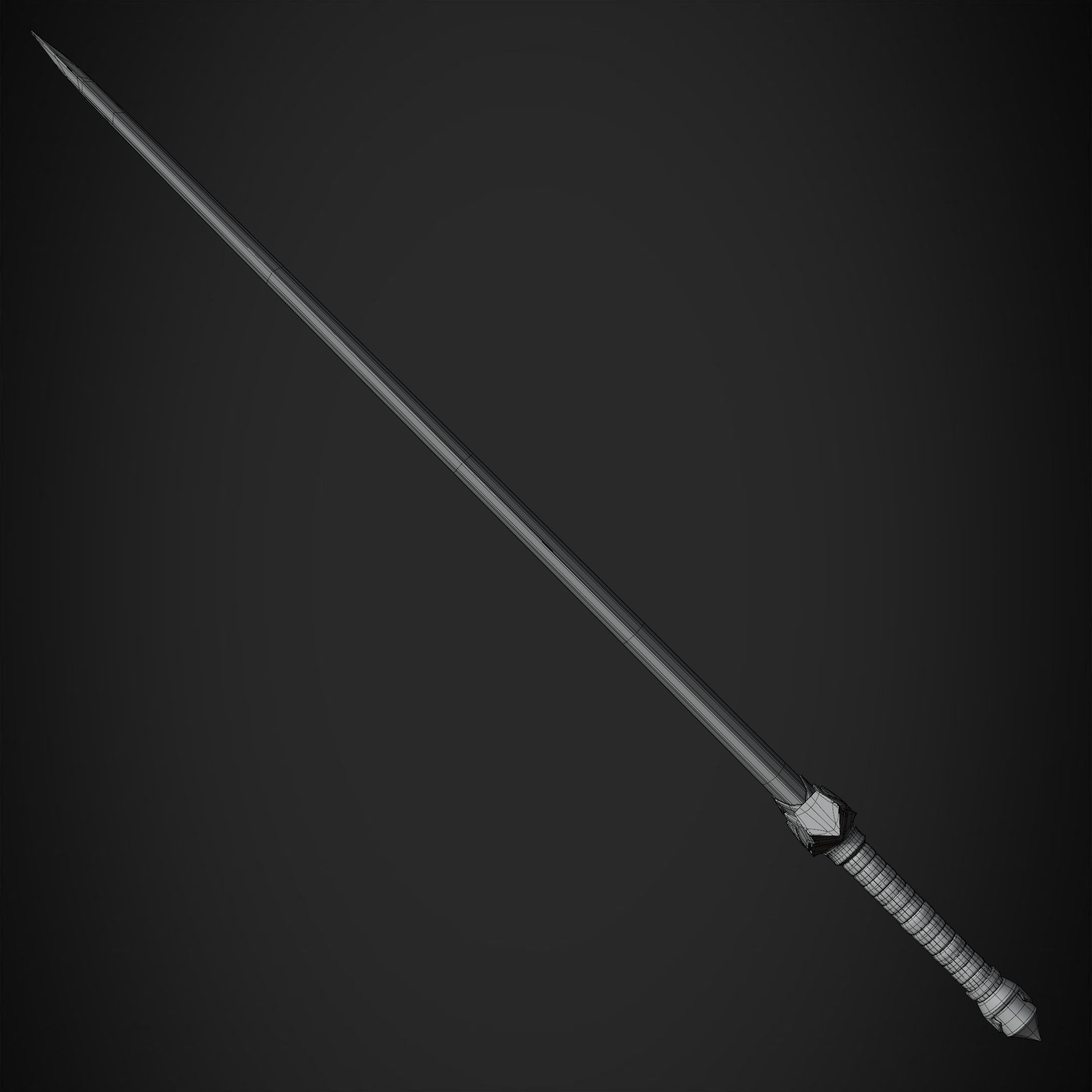 Genshin Impact Dull Blade for Cosplay 3D model 3D printable | CGTrader