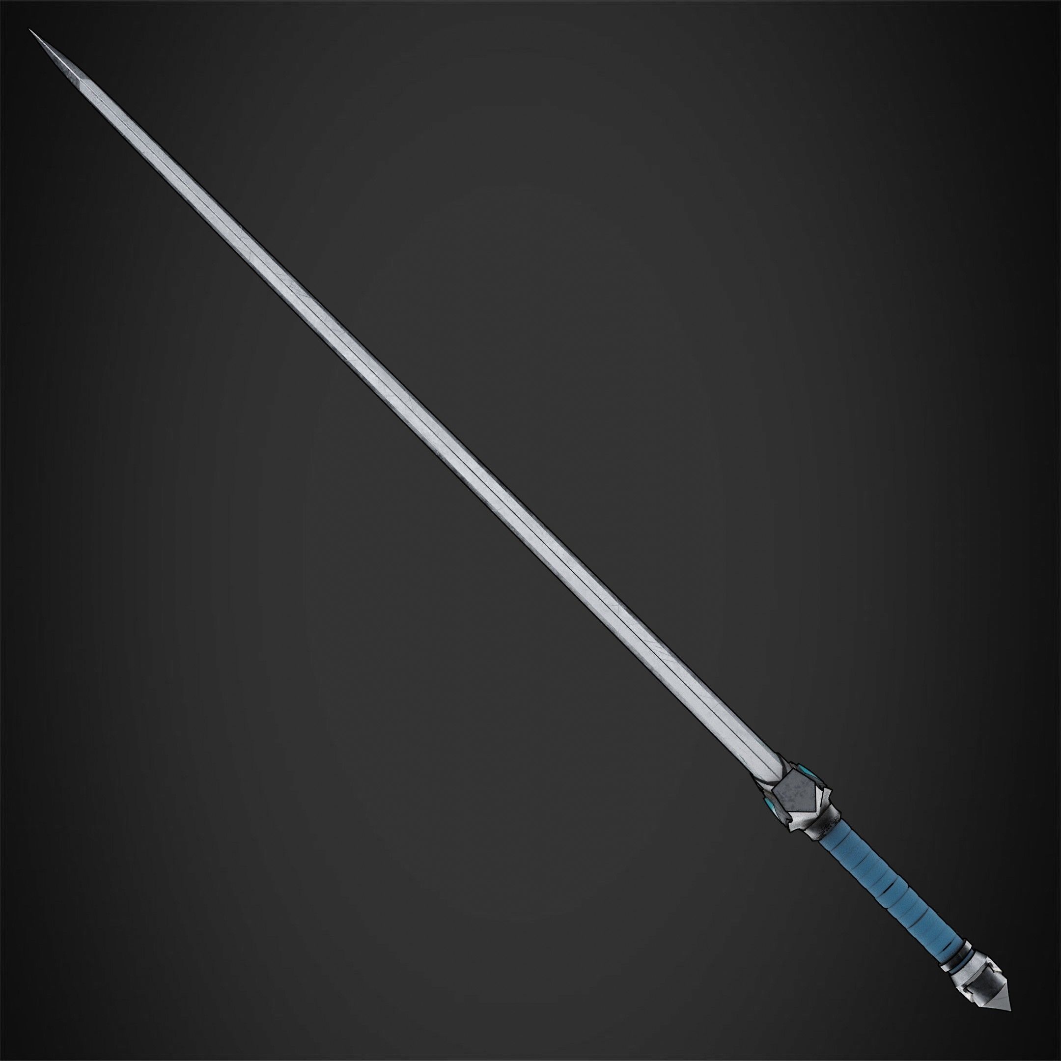 Genshin Impact Dull Blade for Cosplay 3D model 3D printable | CGTrader