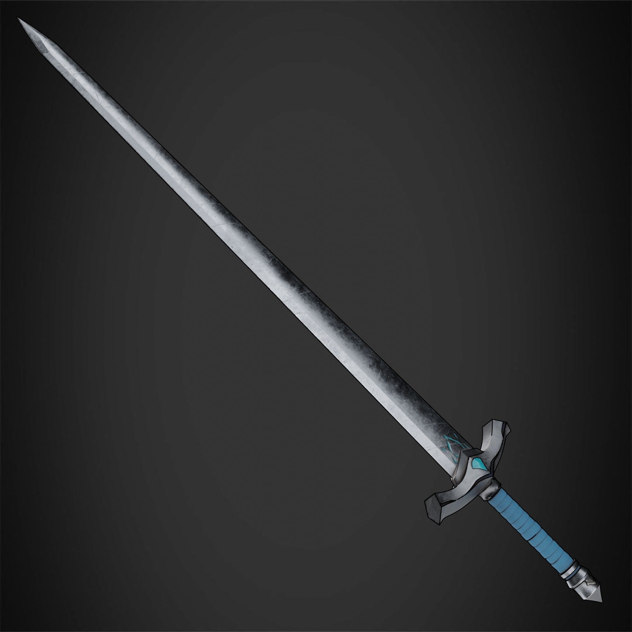 Genshin Impact Dull Blade for Cosplay 3D model 3D printable | CGTrader