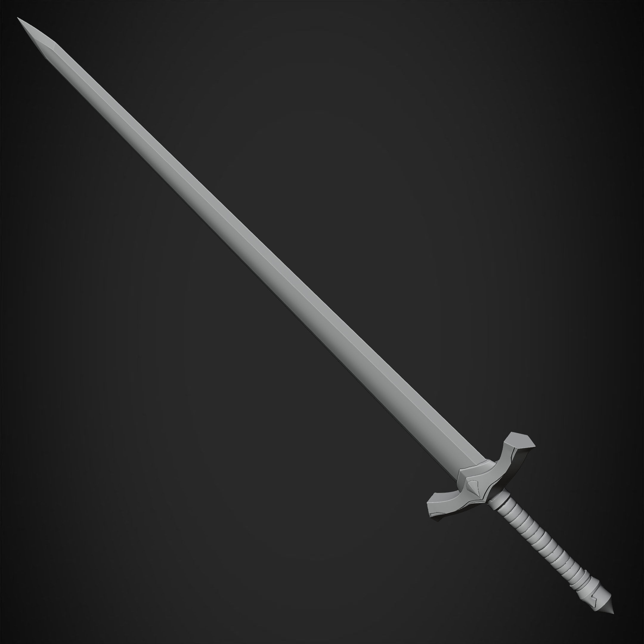 Genshin Impact Dull Blade for Cosplay 3D model 3D printable | CGTrader