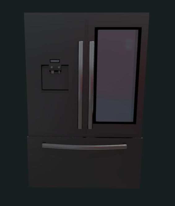 Modern Fridge free VR / AR / low-poly 3D model | CGTrader