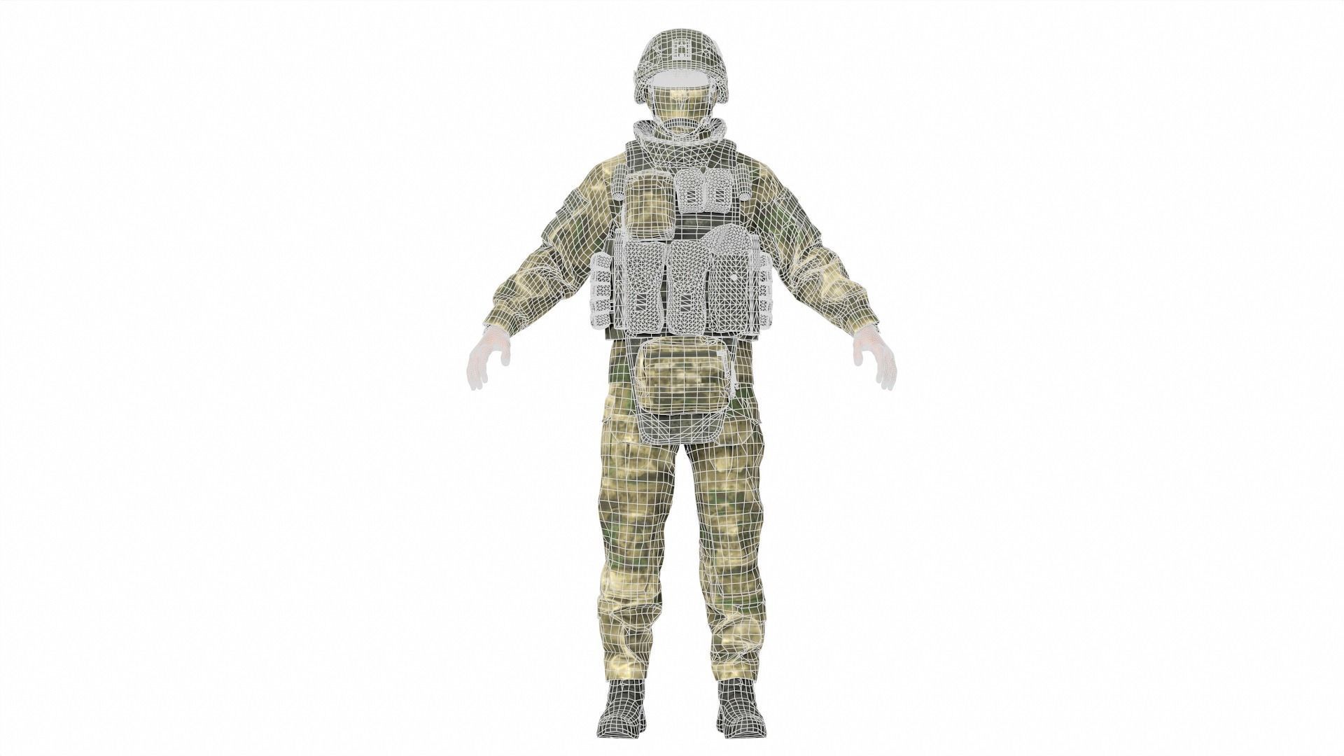 3D model Russian Soldier PMC Character VR / AR / low-poly | CGTrader