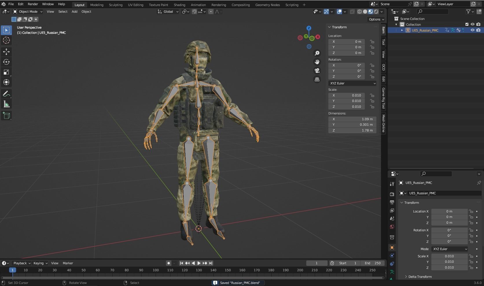 3D model Russian Soldier PMC Character VR / AR / low-poly | CGTrader