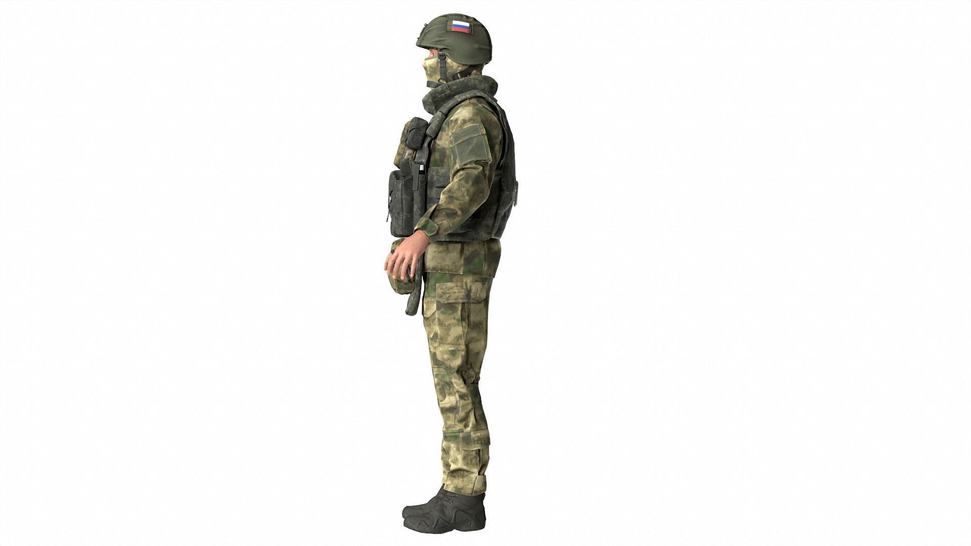 3D model Russian Soldier PMC Character VR / AR / low-poly | CGTrader