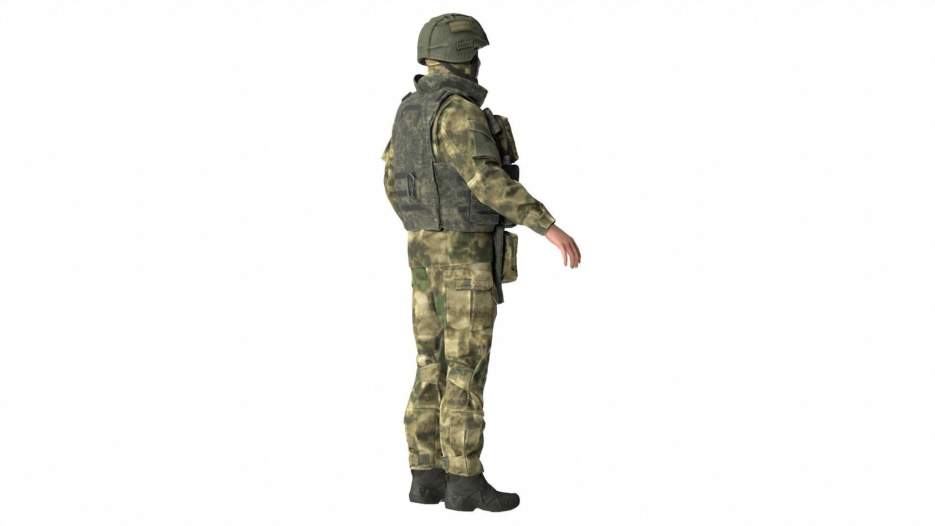 3D model Russian Soldier PMC Character VR / AR / low-poly | CGTrader